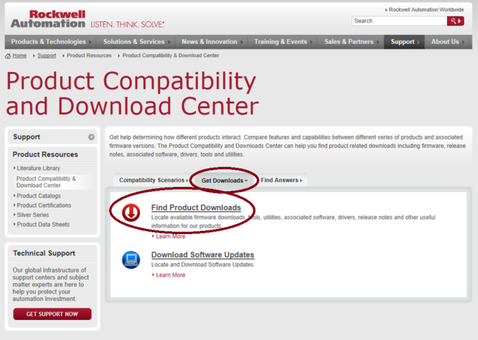 Downloading the updated View Machine Edition / PanelView Plus Transfer ...