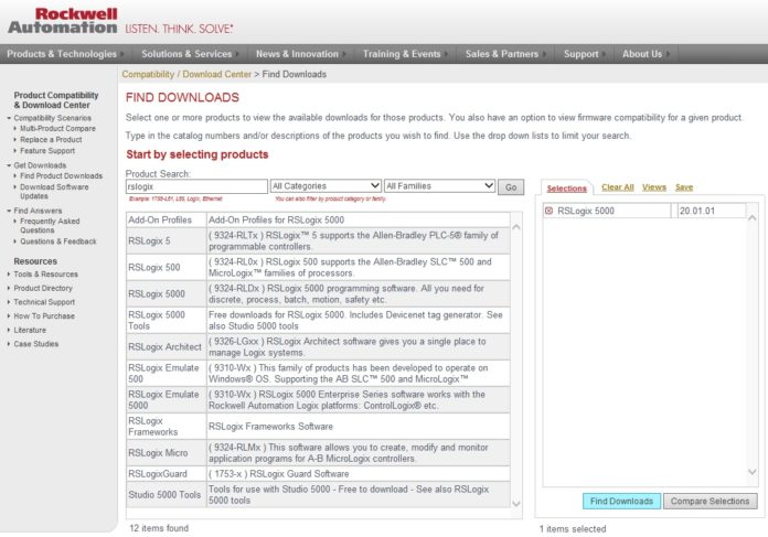 How to find and download Allen-Bradley Software Updates | The ...
