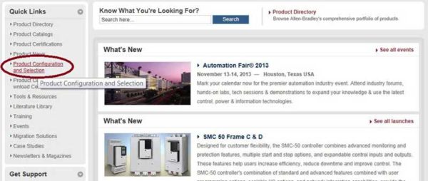 Rockwell Automation and Allen-Bradley (A-B) Online Product Catalog with ...
