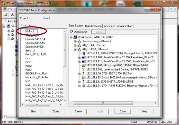 Getting Allen Bradley A B Programmable Controller Data Into Excel Using Rslinx Classic The