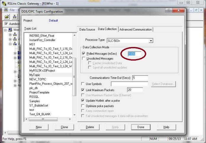 Getting Allen Bradley A B Programmable Controller Data Into Excel Using Rslinx Classic The