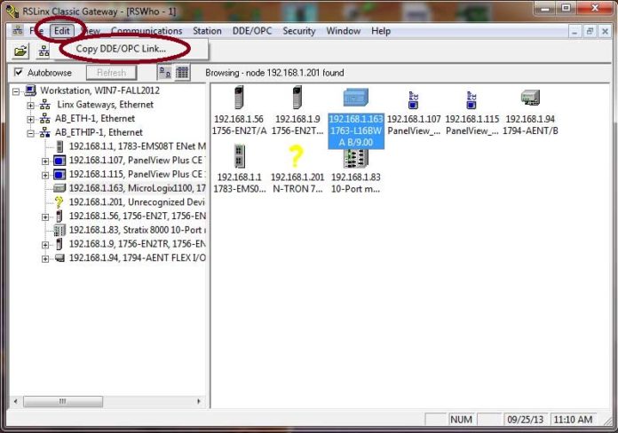 Getting Allen Bradley A B Programmable Controller Data Into Excel Using Rslinx Classic The