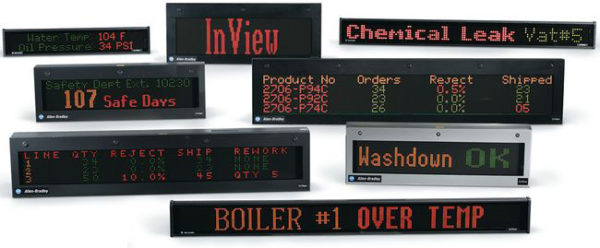 Allen-Bradley Message Displays: DataLiner, MessageView, InView | The ...