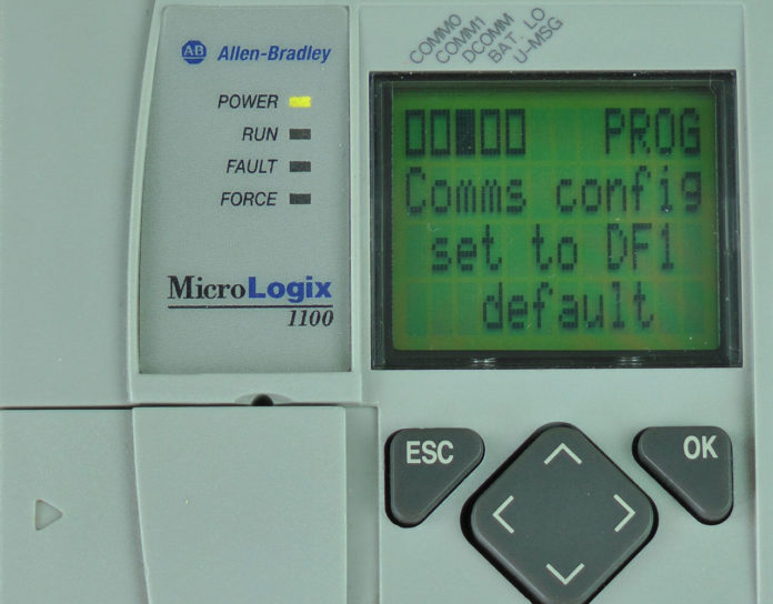 Using the MicroLogix 1100’s LCD To Enable Default Comms | The ...