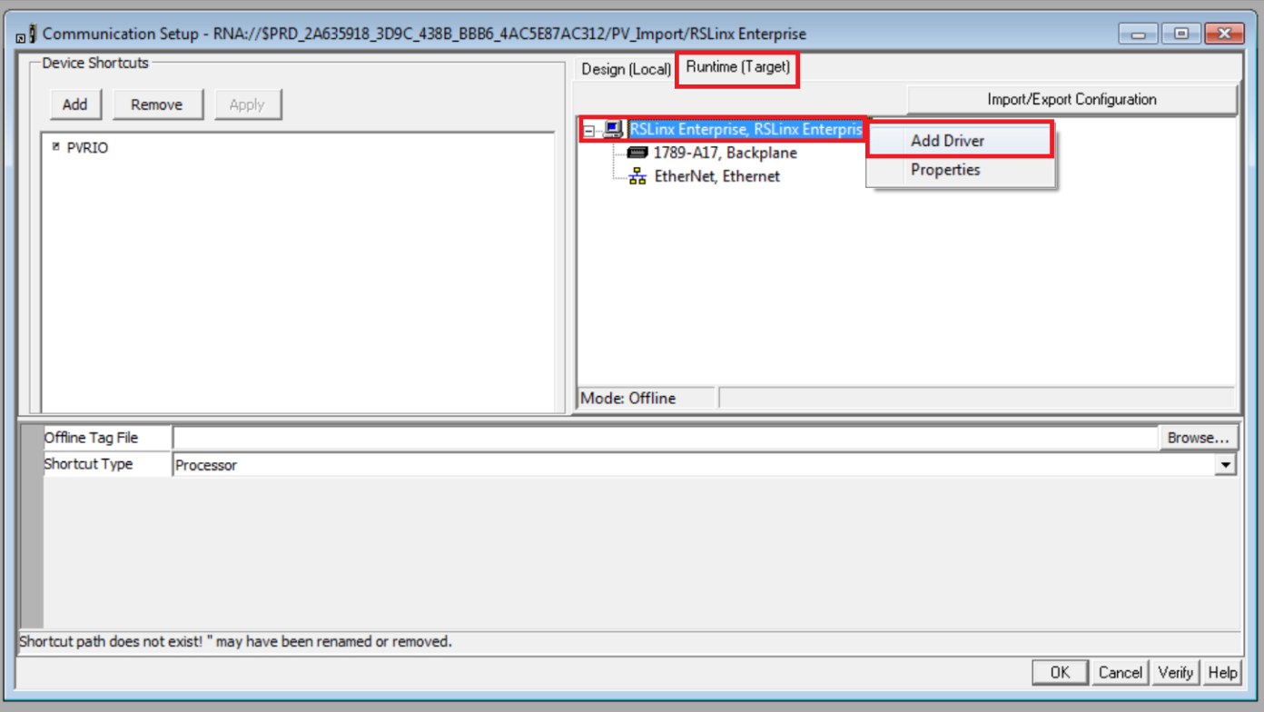 View Studio – Migrating Communication Settings of a Remote I/O ...