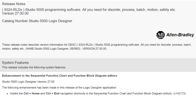Studio 5000 Logix Designer Version 27 Released | The Automation Blog