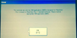 PanelView Plus 6 Compact, 7 Standard Error: Device not recognized or ...