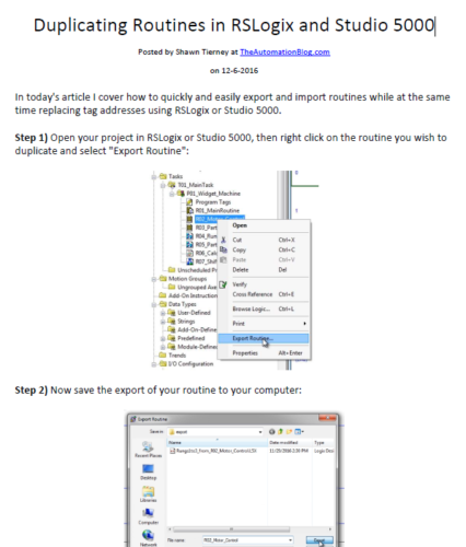 Article – Duplicating Rungs in RSLogix and Studio 5000 | The Automation ...