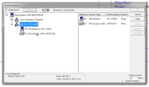 MicroLogix 1200, RSLinx Classic – Setup Communications and Download ...