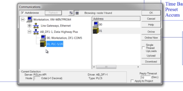 PLC-5, RSLinx Classic – Setup DF1 Serial Communications And Download ...