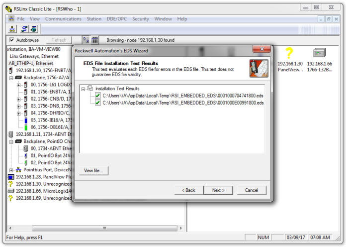 How to install EDS files and eliminate yellow question marks in RSLinx ...
