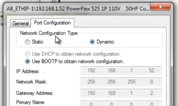 Set a PowerFlex 525’s Ethernet IP Address using a PC | The Automation Blog