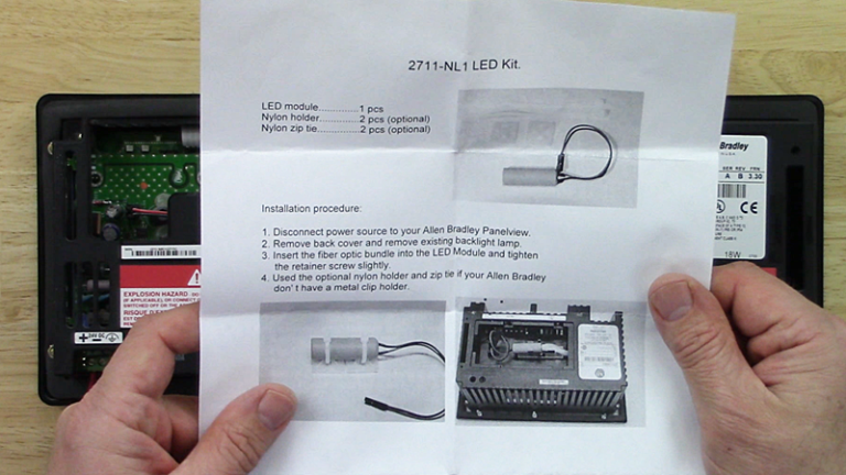 PanelView 550 Lamp Replacement | The Automation Blog