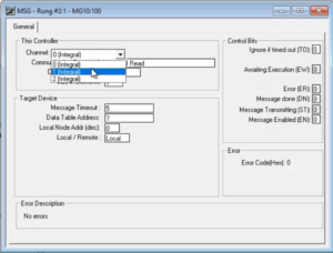 Message (MSG) – MicroLogix 1400 Writing Data over Ethernet to a MicroLogix 1100 | The Automation ...