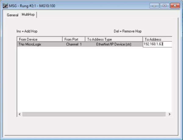 Message (MSG) – MicroLogix 1400 Writing Data over Ethernet to a MicroLogix 1100 | The Automation ...