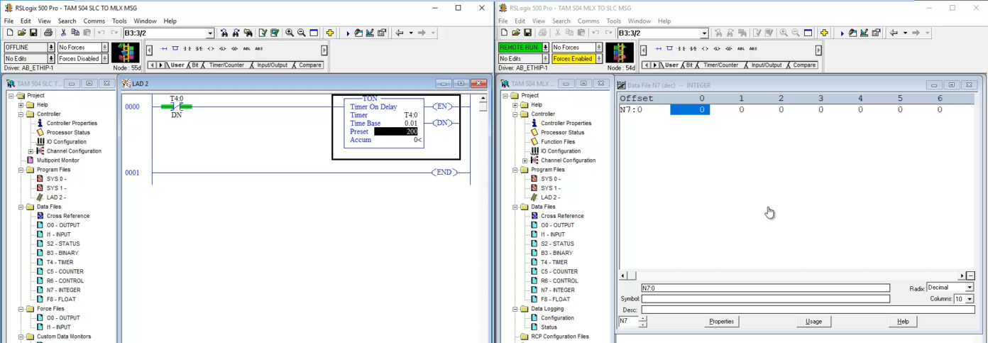 Message (MSG) – SLC-5/05 Writing Data Over Ethernet to a MicroLogix 1400 | The Automation Blog
