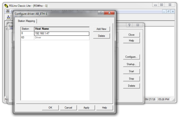 SLC-5/05, RSLinx – Setup Ethernet Communications and Download using ...