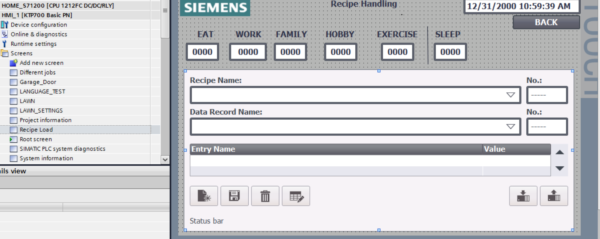 SIMATIC HMI Basic Panel – Using the Recipe Feature | The Automation Blog