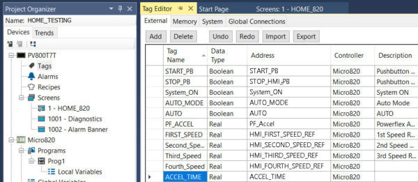 Micro820, PanelView 800, PowerFlex 525 – New Project | The Automation Blog