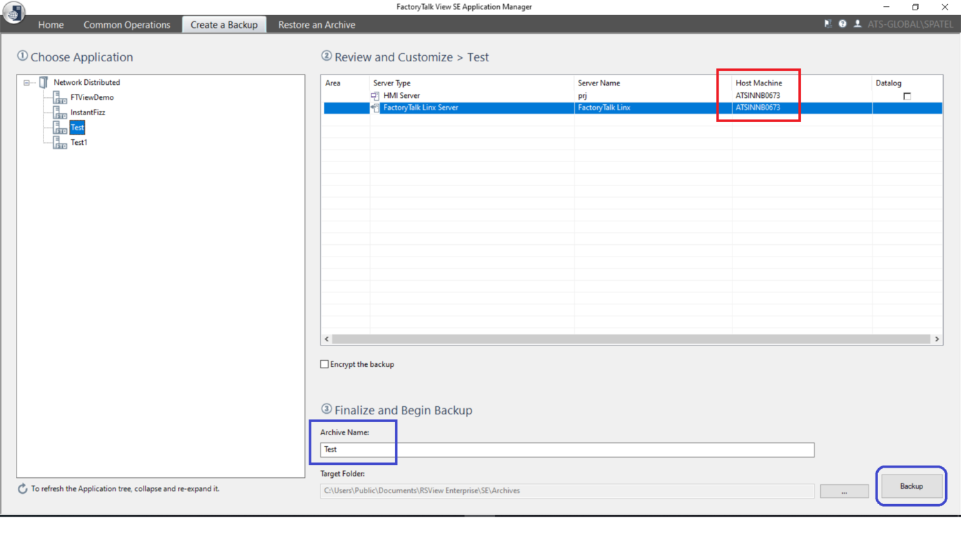Backup and Restore FactoryTalk ViewSE Projects | The Automation Blog