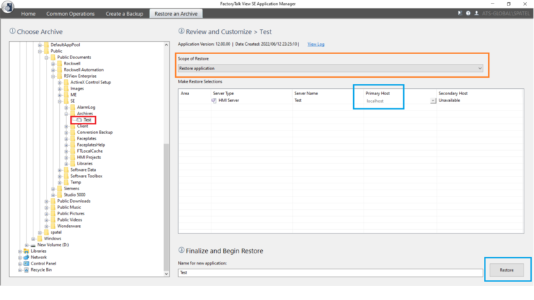 Backup and Restore FactoryTalk ViewSE Projects | The Automation Blog
