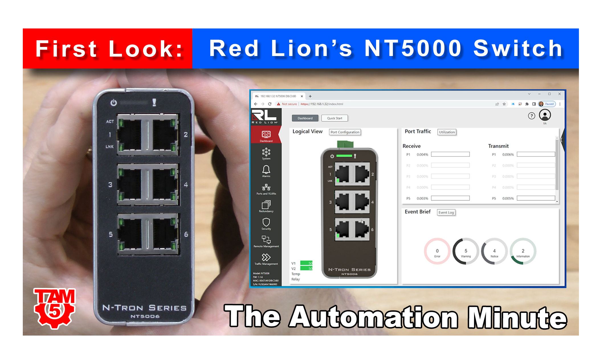 First Look: Red Lion’s New NT5000 Gigabit Industrial Ethernet Switches ...