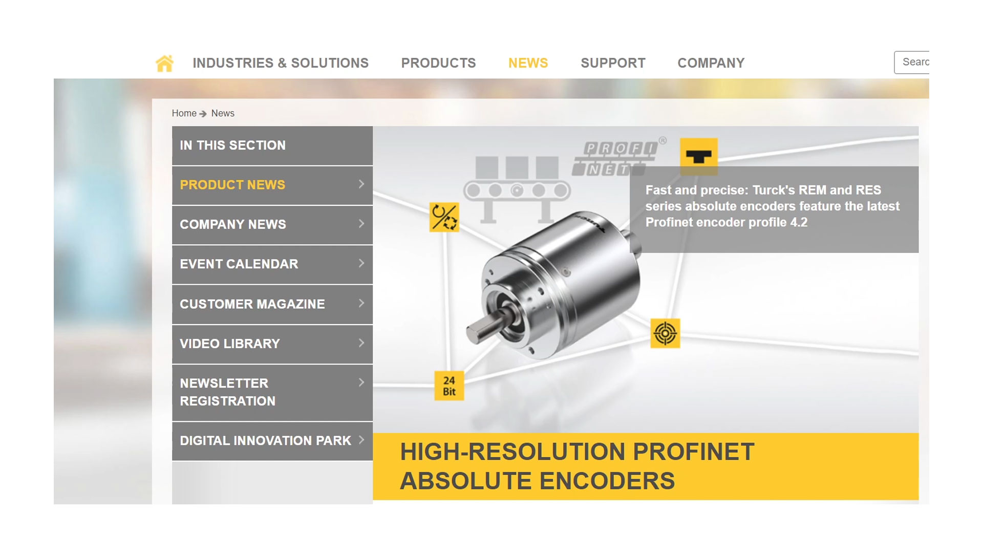 New Turck PROFINET Encoders | The Automation Blog